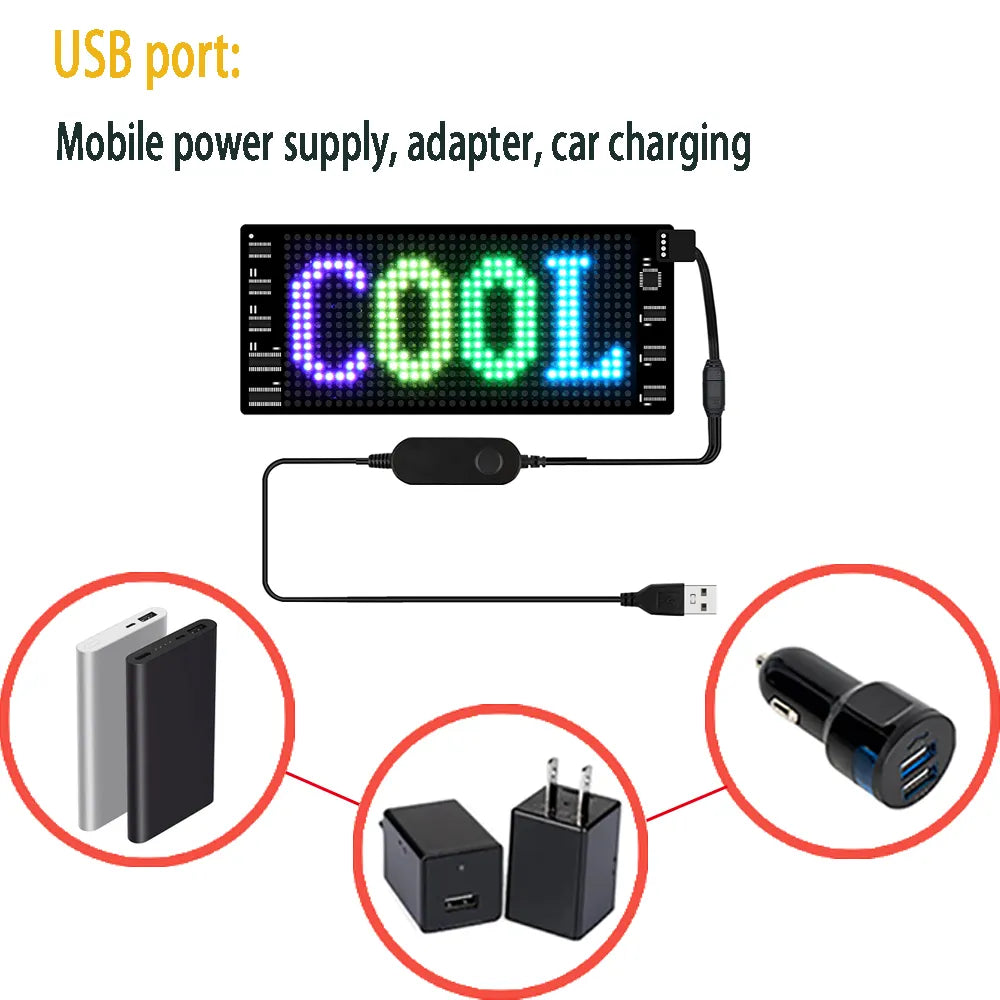 Letrero LED Brillante Gotus: Animado, Programable y Controlado por Blu ...