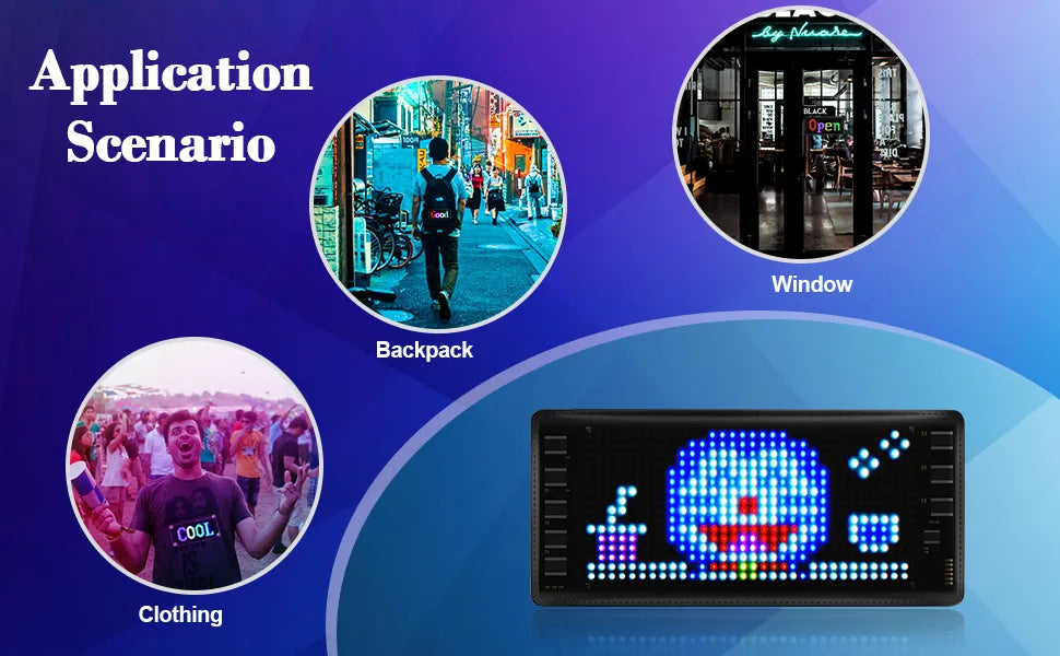 Letrero LED Brillante Gotus: Animado, Programable y Controlado por Blu ...