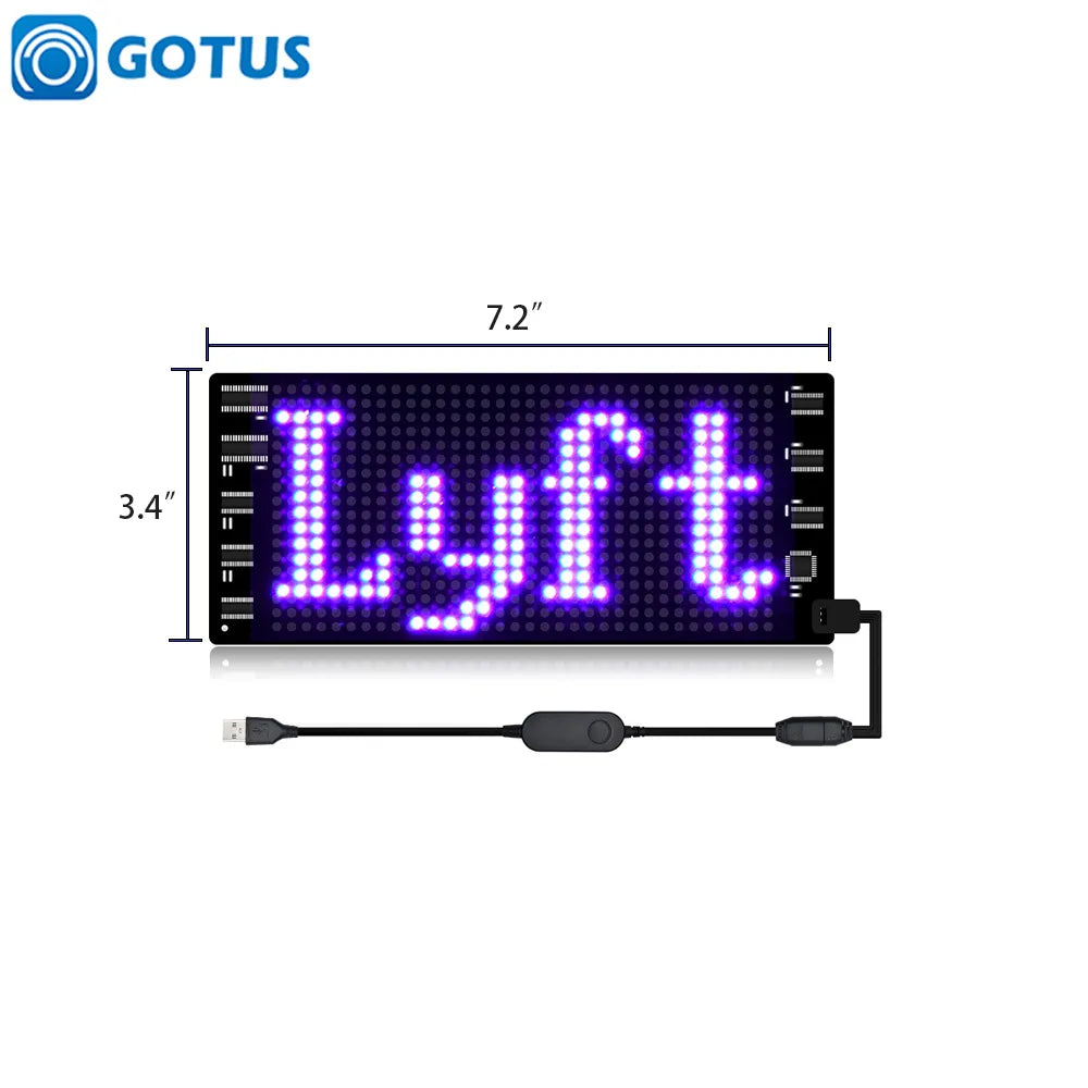 Letrero LED Brillante Gotus: Animado, Programable y Controlado por Blu ...
