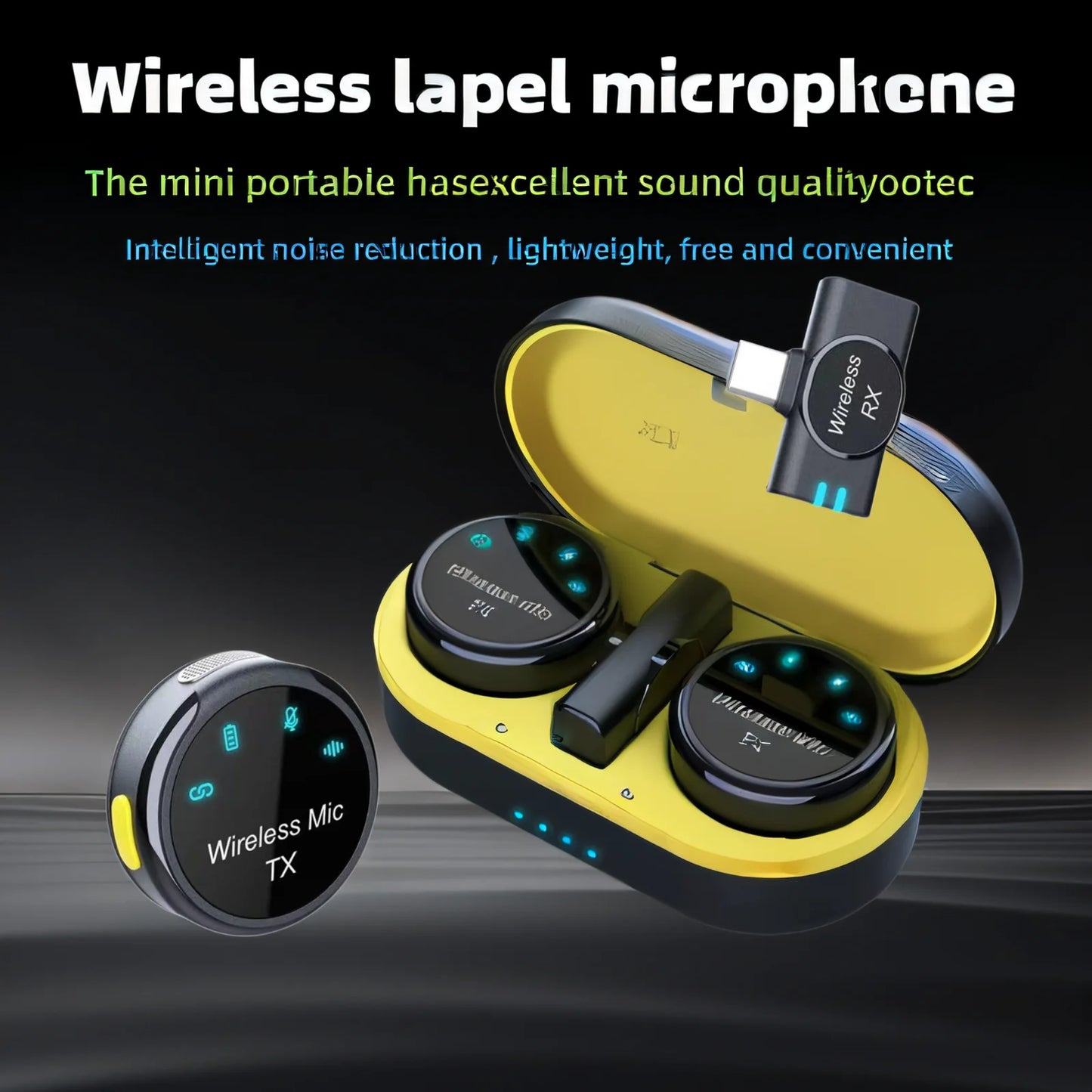 Micrófono Inalámbrico JOCEEY-S3 con Caja de Carga Inalámbrica y Mic – Electrotechs